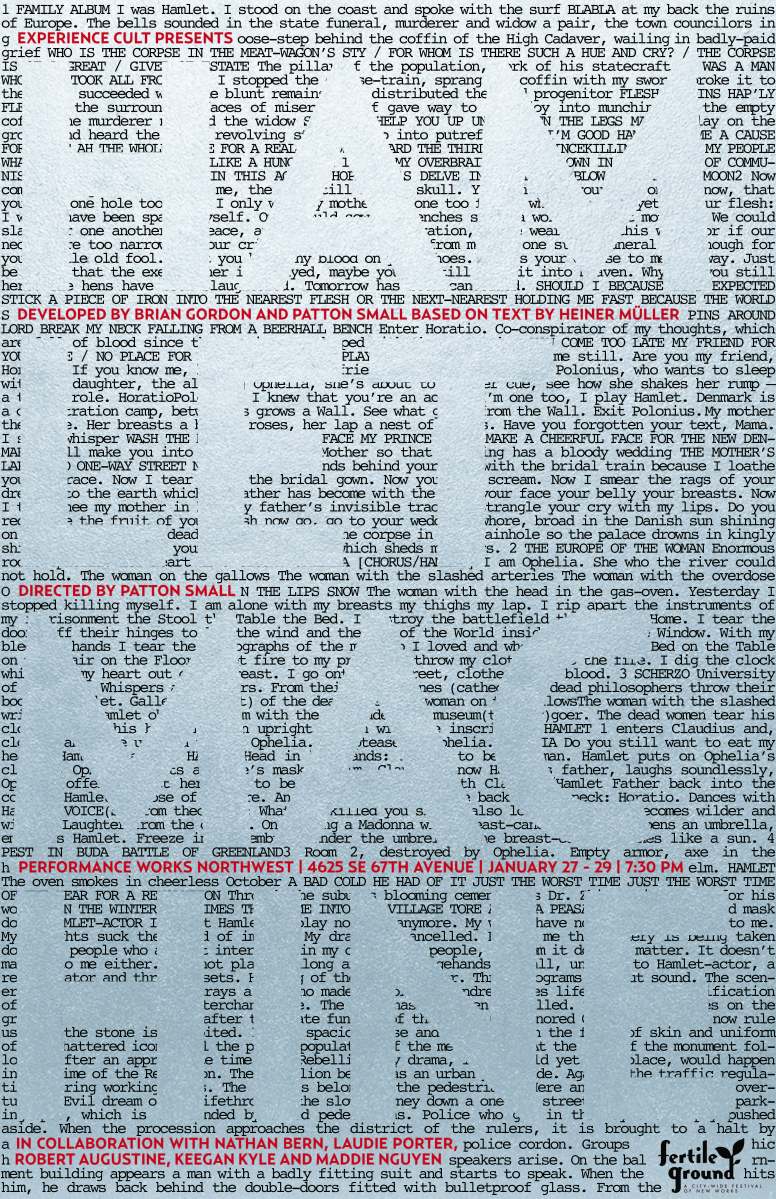 January 27-29 ║ Experience Cult ║ Hamletmachine – Performance Works NW ...
